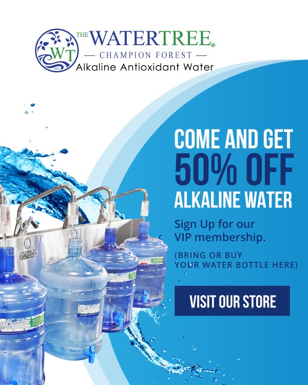 Water Tree Oak Forest | Alkaline Water Pick Up & Delivery